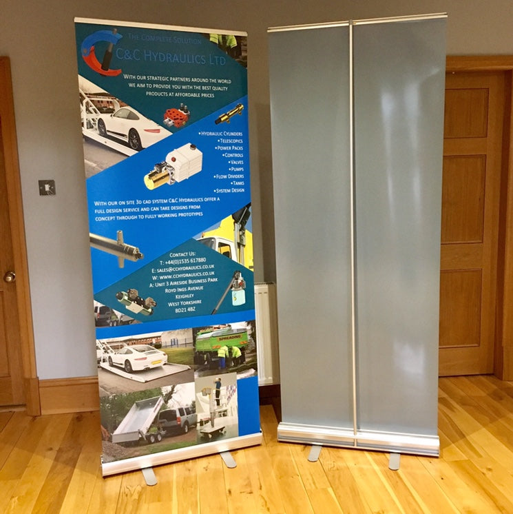 800mm Roller Banner Display Stand - Pop / Pull / Roll Up Exhibition St ...